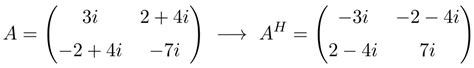 hermitian matrix warsjulu