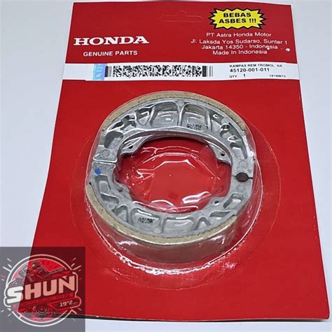 Kampas Rem Belakang Tromol Honda Supra X Fit Grand Karisma Revo Fi