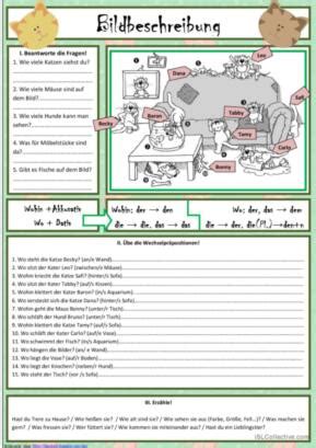 713 Bildbeschreibung Deutsch DAF Arbeitsblätter pdf doc