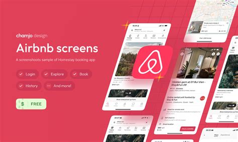 chamjo free airbnb ui screens figma community