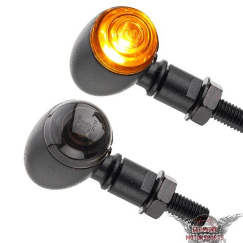 Halogen Blinker Bullet schwarz getönt Blinker LED Halogen Blinker