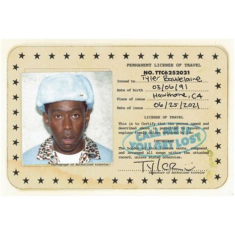 Poster Tyler The Creator Call Me If You Get Lost Sur Close Up