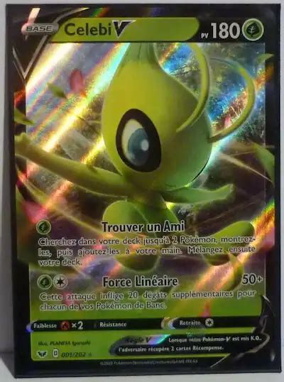Celebi V 001 202 épée et bouclier carte Pokémon EB01
