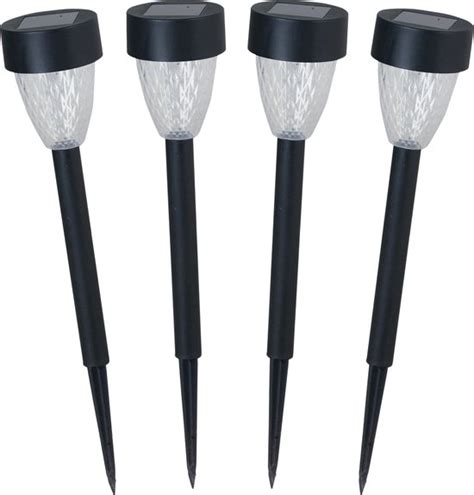 Luxform Solar Tuinlamp X Zwart Led Softtone Effect Oplaadbaar