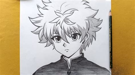 How To Draw Killua Zoldyck Step By From Hunter X Hunter Easy