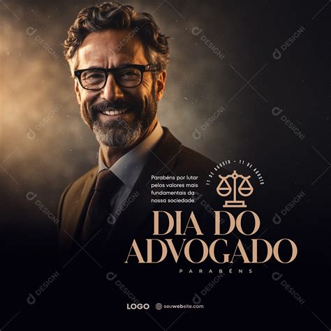 Dia Do Advogado Social Media PSD Editável download Designi
