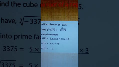 cube root by prime factorization method youtube