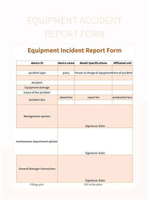 Free Accident Report Form Templates For Google Sheets And Microsoft
