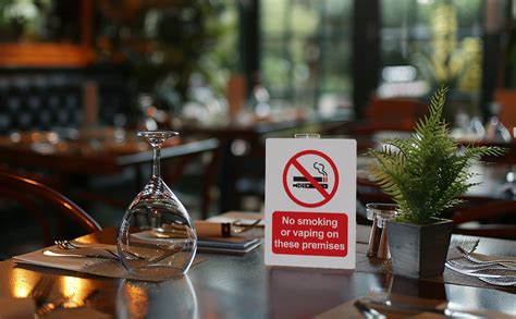 3pcs No Smoking Or Vaping On These Premises Sign PVC Self Adhesive