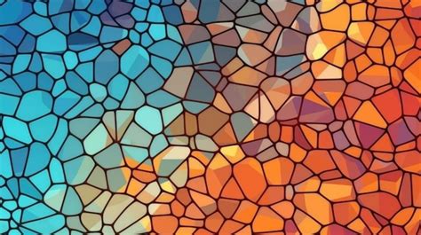Fondo Del Diagrama De Voronoi Foto Premium
