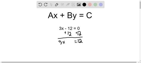 solved determine whether each equation is linear 3 x 12 0