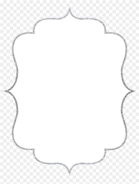 Silver Glittery Frame Png Transparent Png X Pngfind