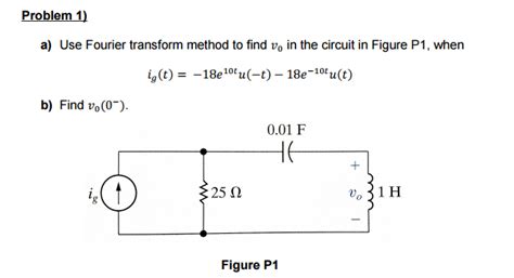 solved a use fourier transform method to find v 0 in the
