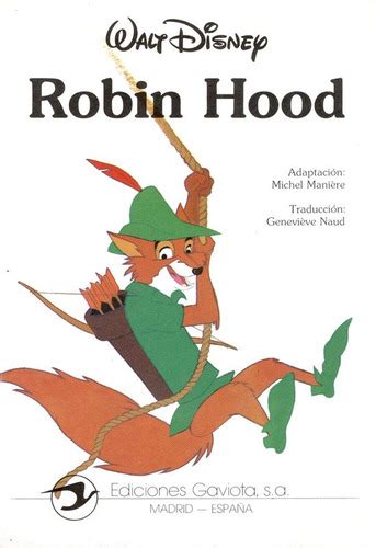Clásicos Disney Robin Hood Cuento Ilustrado MercadoLibre