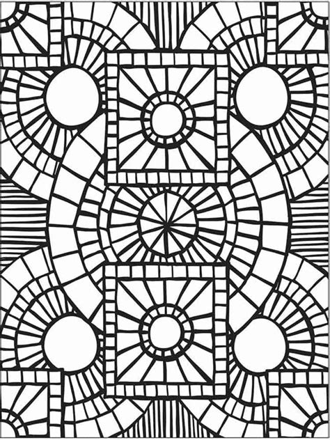 Desenhos De Arte Em Mosaico Para Colorir E Imprimir ColorirOnline