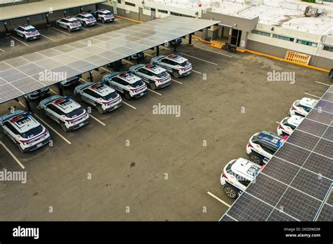 Electric Patrols In The Yard Of The Municipal Police Of Hermosillo