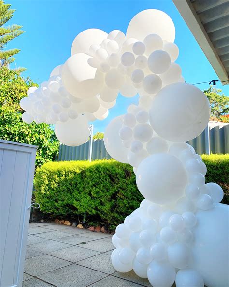 All White Balloon Garland By Stylish Soirees Perth Artofit