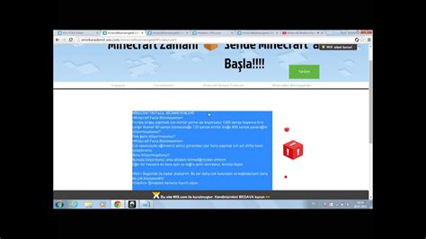 Minecraft Bedava Premium Sitesi 2015 100 çalışıyor YouTube