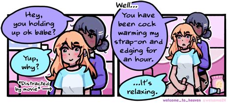 Rule 34 2girls Anal Blonde Hair Blush Choker Comic Comic Strip Dialogue Distracted Ear Ring