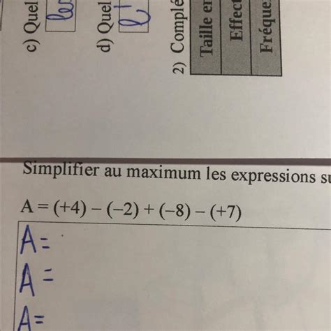Svp Aidez Moi Il Faut Simplifier Lexpression Et La Calculer Merci D