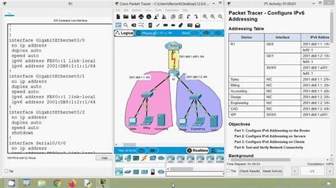 12 6 6 Packet Tracer Configure IPv6 Addressing YouTube