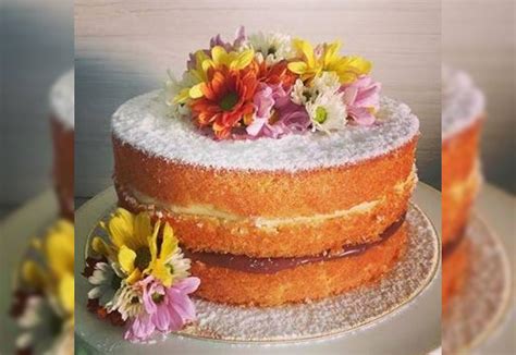 Boutique Do Chocolate Naked Cake Flores Naturais Para At