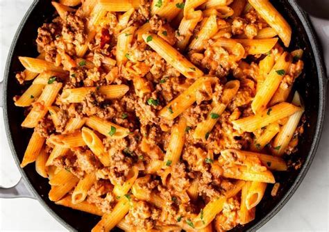 Receita De Macarrão De Panela De Pressão Carne Moída Simples E