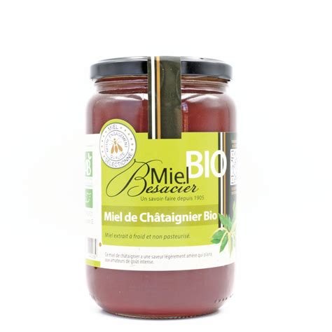 Miel de Châtaigner Bio MIEL BESACIER le pot d 1kg à Prix Carrefour
