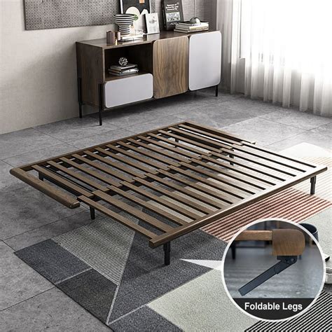 Free Shipping On Mid Century Modern Pull Out Sofa Bed Khaki Wood