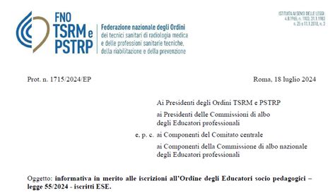Educatori Professionali E L 55 2024 Chiarimenti Della Federazione