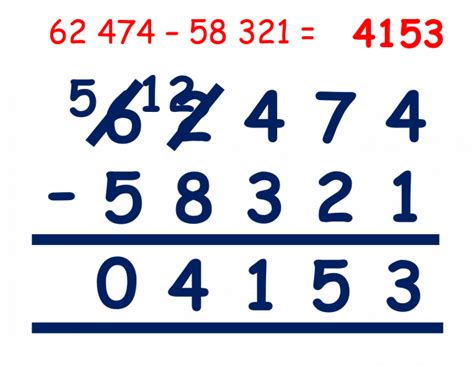 How To Subtract Large Numbers
