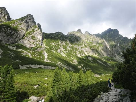 z górami w tle Tatry Wysokie Stary Smokowiec Chata Téryego Lodowa