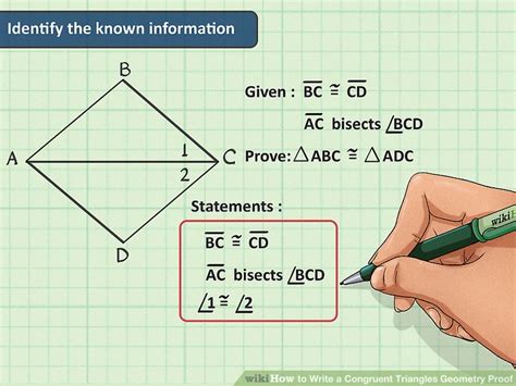 How To Write A Congruent Triangles Geometry Proof Steps