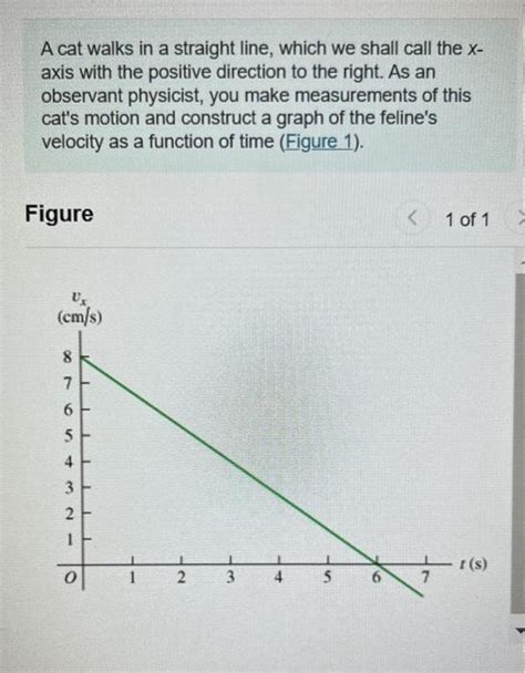 [solved] a cat walks in a straight line which we shall ca