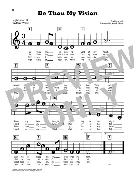 Be Thou My Vision Sheet Music