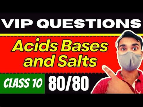 Acids Bases And Salts Important Questions Chemistry Class 10 Science