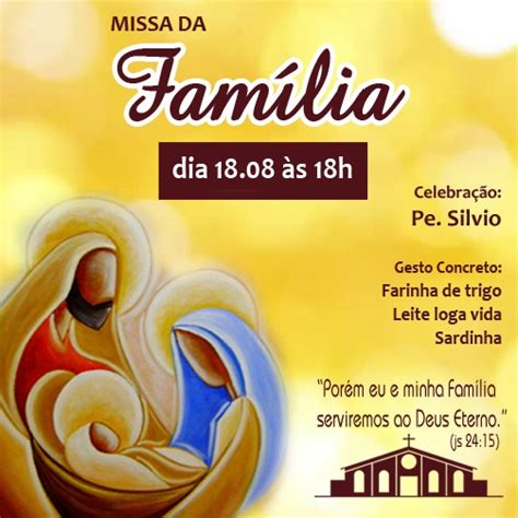 missa da família Paróquia Sagrada Família SJC SP