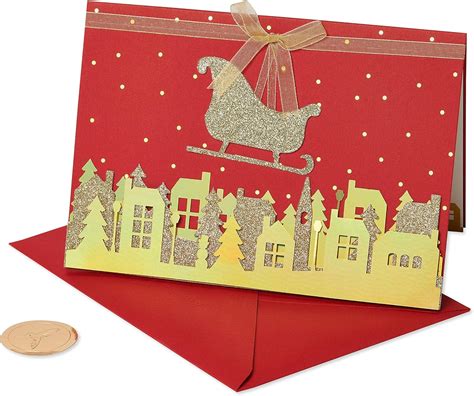 Amazon Papyrus Christmas Cards Boxed Handmade Holiday Sleigh 8