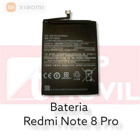 Bateria Xiaomi Redmi Note 8 Pro BN4J Topmovil Repuestos