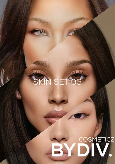 SKIN SET 03 BYDIV BYDIV Sims 4 Cc Makeup The Sims 4 Skin Sims