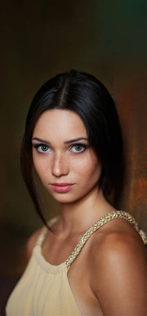 1242x2668 Mariya Volokh Blue Eyes Dark Hair Iphone Xs Max Hd 4k Wallpapersimagesbackgrounds
