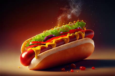 Comida Para Perritos Calientes Foto Premium