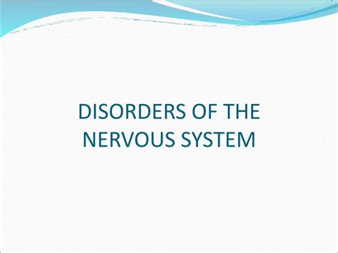 PDF DISORDERS OF THE NERVOUS SYSTEM Standards 20 Differentiate