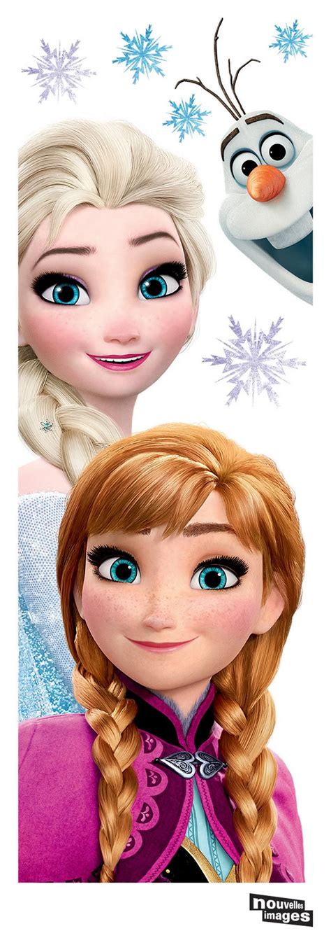 Sticker fenêtre reine des neiges Anna Elsa NOUVELLES IMAGES Elsa