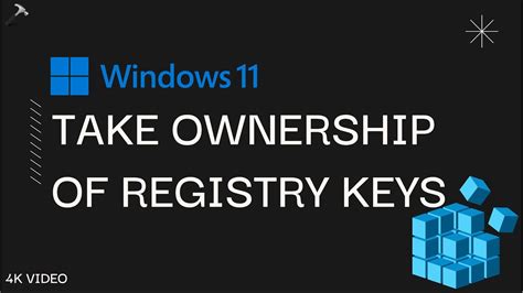 Take Ownership Of Registry Keys In Windows 11 YouTube