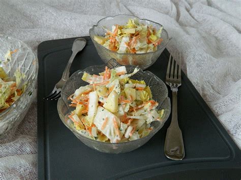 Chinakohlsalat mit Möhren und Äpfeln von pitimoe Chefkoch