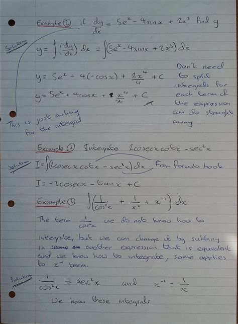 a2 integration ii examples alevelmathematicsnotes
