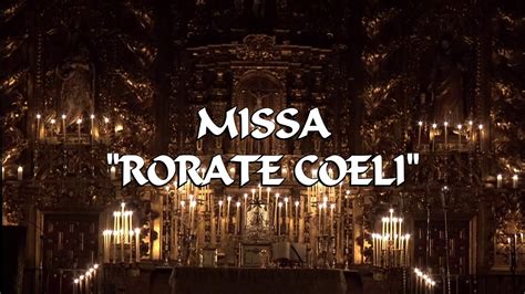 MISSA RORATE 2020 1 YouTube