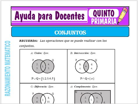 Ejercicios De Conjuntos Para Tercer Grado De Secundaria 47 OFF