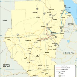 Sudan Vector EPS Maps
